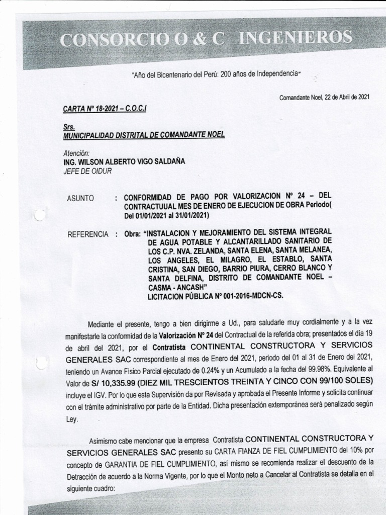 Val. 24 Contractual Enero 2021 | PDF