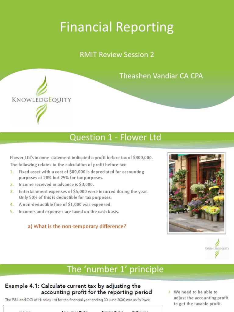 RMIT FR Week 2 Solutions PDF | PDF | Deferred Tax | Expense