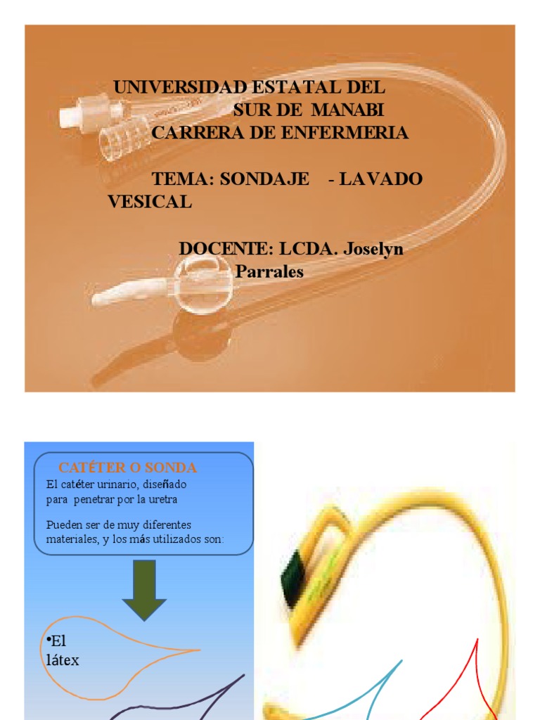 Sondaje y Lavado Vesical | PDF | Vejiga urinaria | Especialidades Medicas