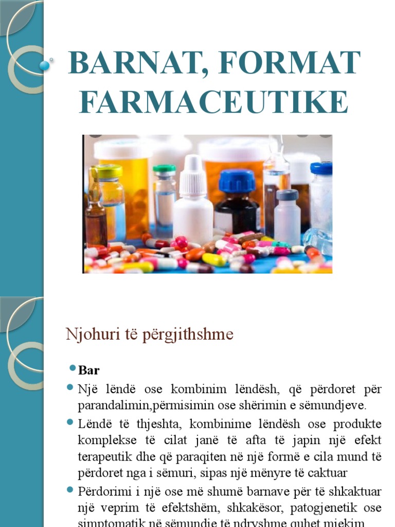Barnat, Format Farmaceutike | PDF