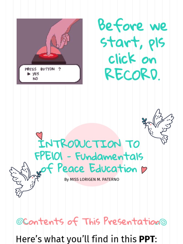 1 - FPE 101 - Introduction To The Subject - 2ndsem 2021-2022-Combined | Download Free PDF ...