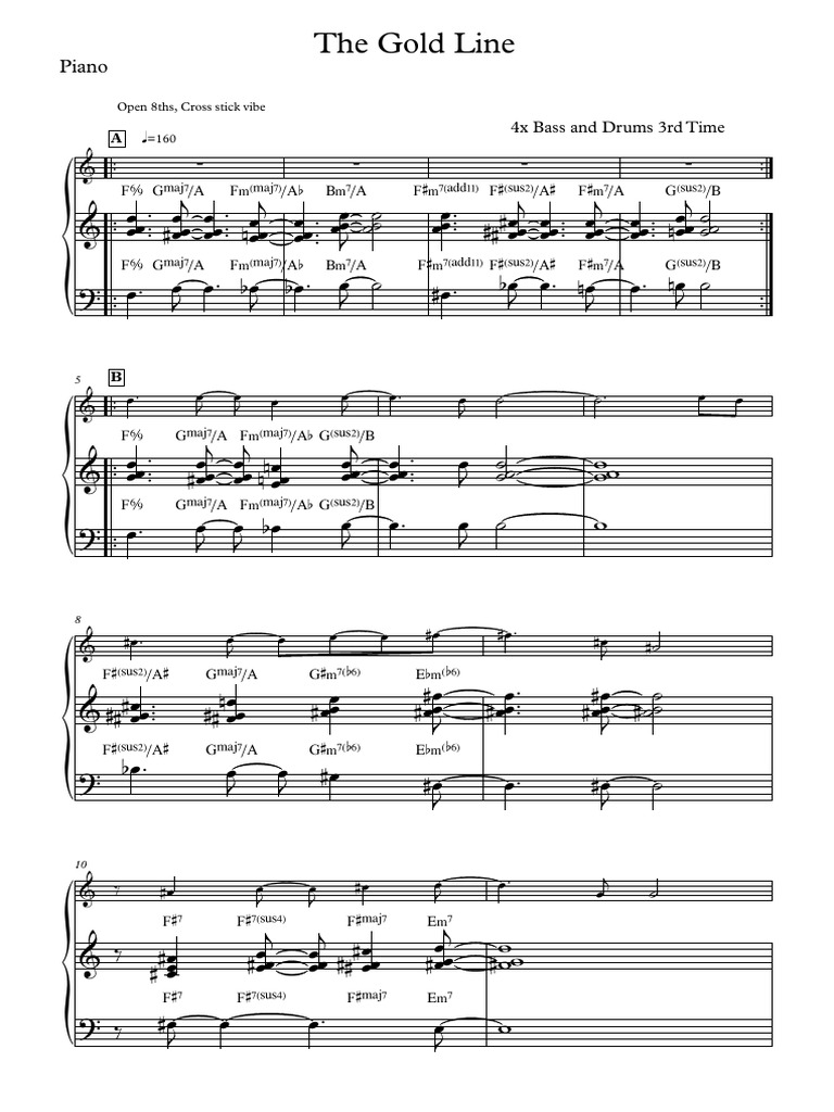 The Golden Line - Piano | PDF