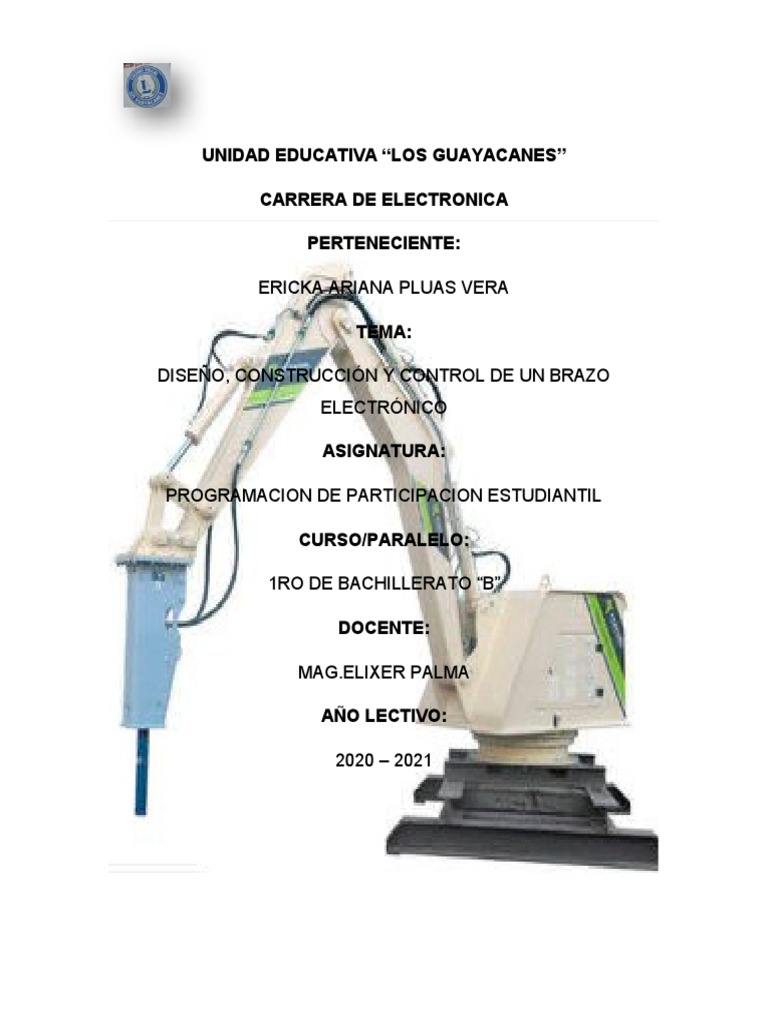 PROYECTO ERICKA Terminado | PDF | Robot | Robótica