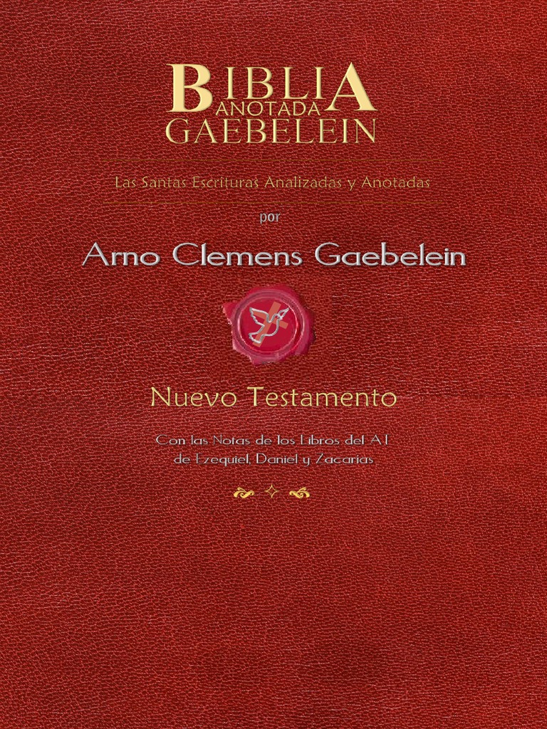 Biblia Anotada Nuevo Testamento. Arno Clemens Gaebelein | PDF ...