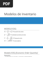 PRESENTACION LOGISTICA EOQ y POQ 2 ON LINE | PDF | Inventario | Producción y fabricación