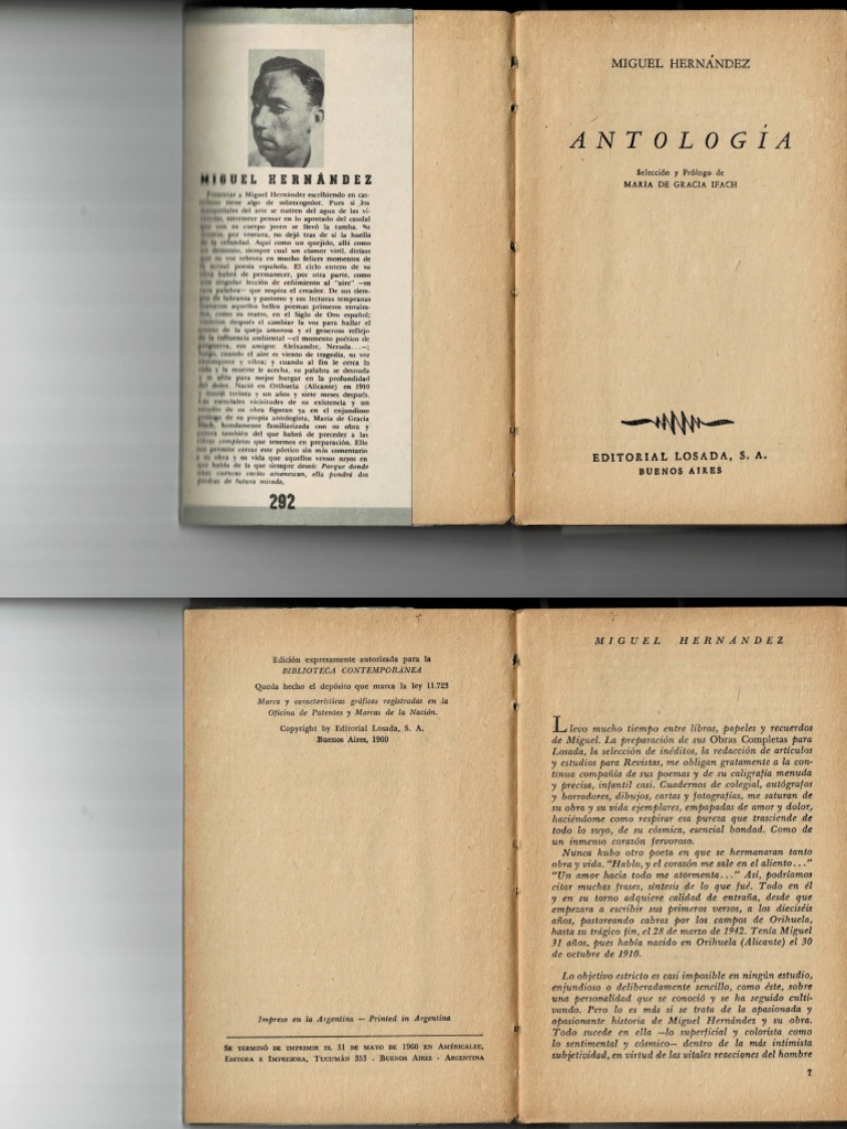 MIGUEL+HERNÁNDEZ +ANTOLOGÍA María+de+Gracia+Ifrach +LOSADA +Buenos ...