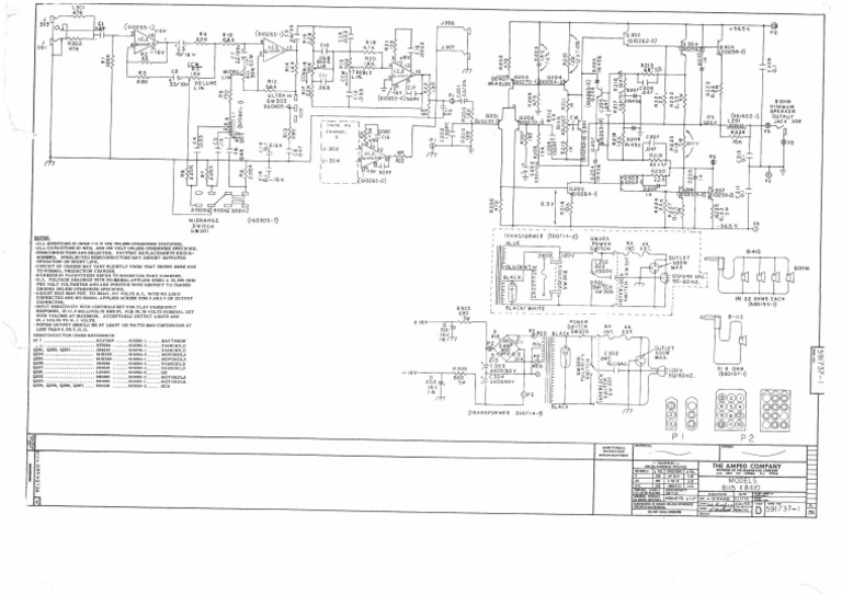 Ampeg B115, B 410 Schematic | PDF