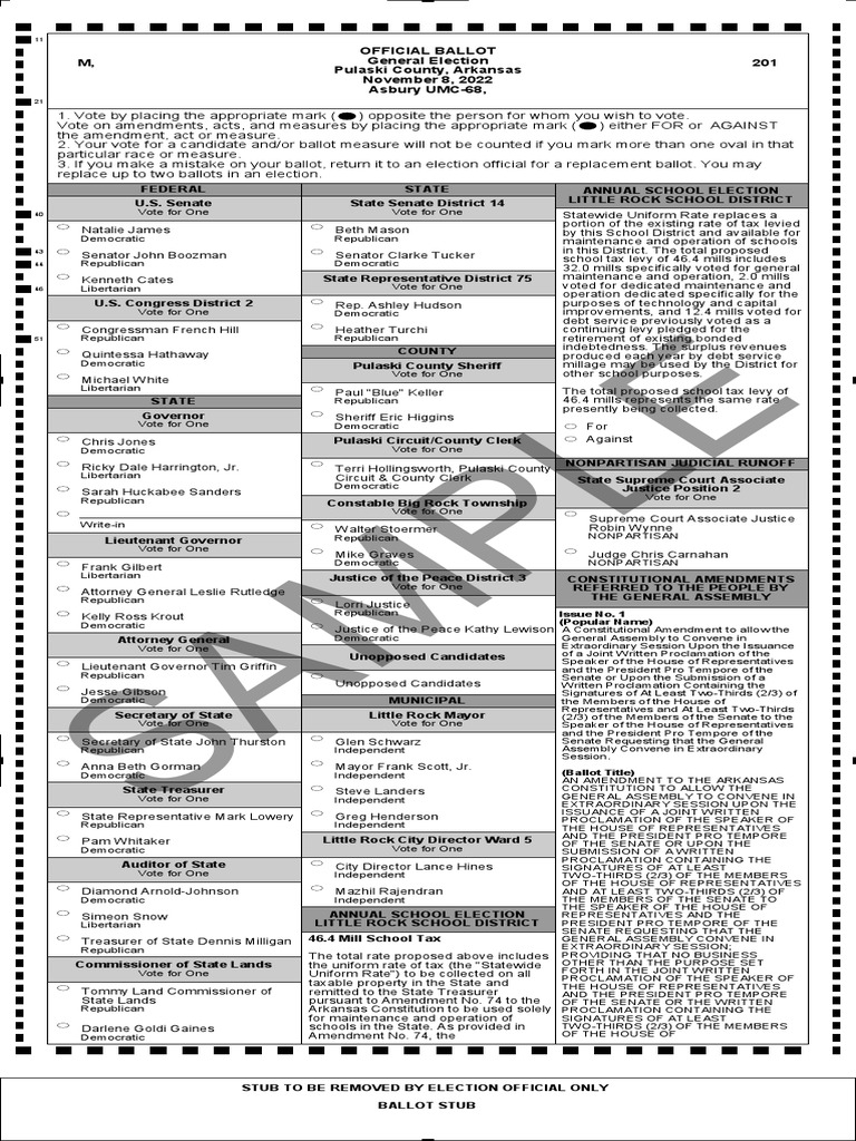 Ballot Sample | Download Free PDF | Cannabis (Drug) | Tennessee General ...