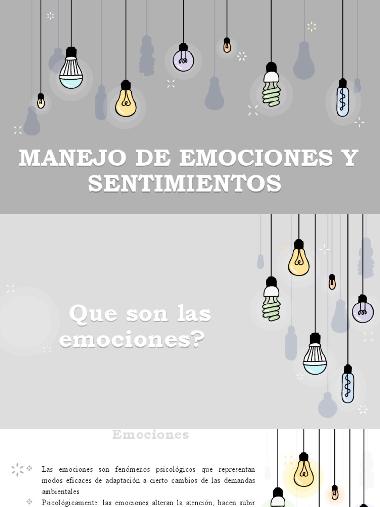 Manejo de Emociones y Sentimientos | PDF | Las emociones | Inteligencia ...