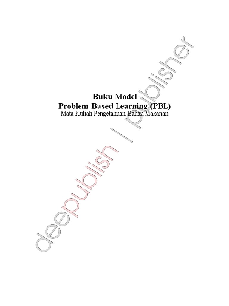 Buku Model Problem Based Learning - Watermark | PDF | Karier & Perkembangan | Ilmu Sosial