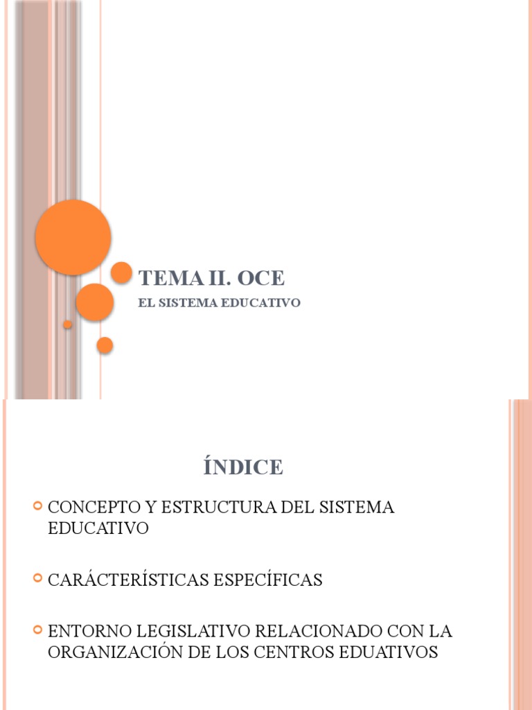Oce Tema Ii12 | PDF | Plan de estudios