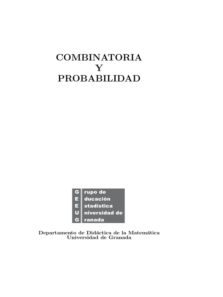Mafal | PDF | Combinatoria | Experimentar