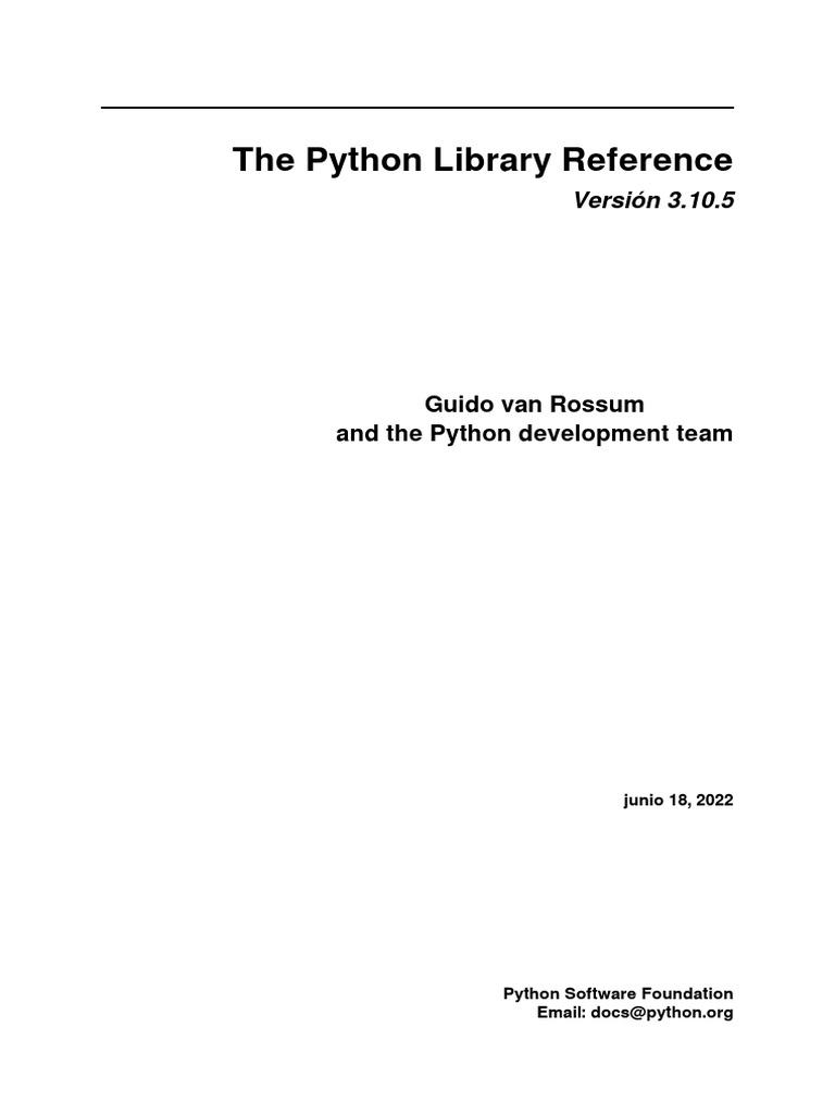 Library | PDF | Python (lenguaje de programación) | Datos de computadora