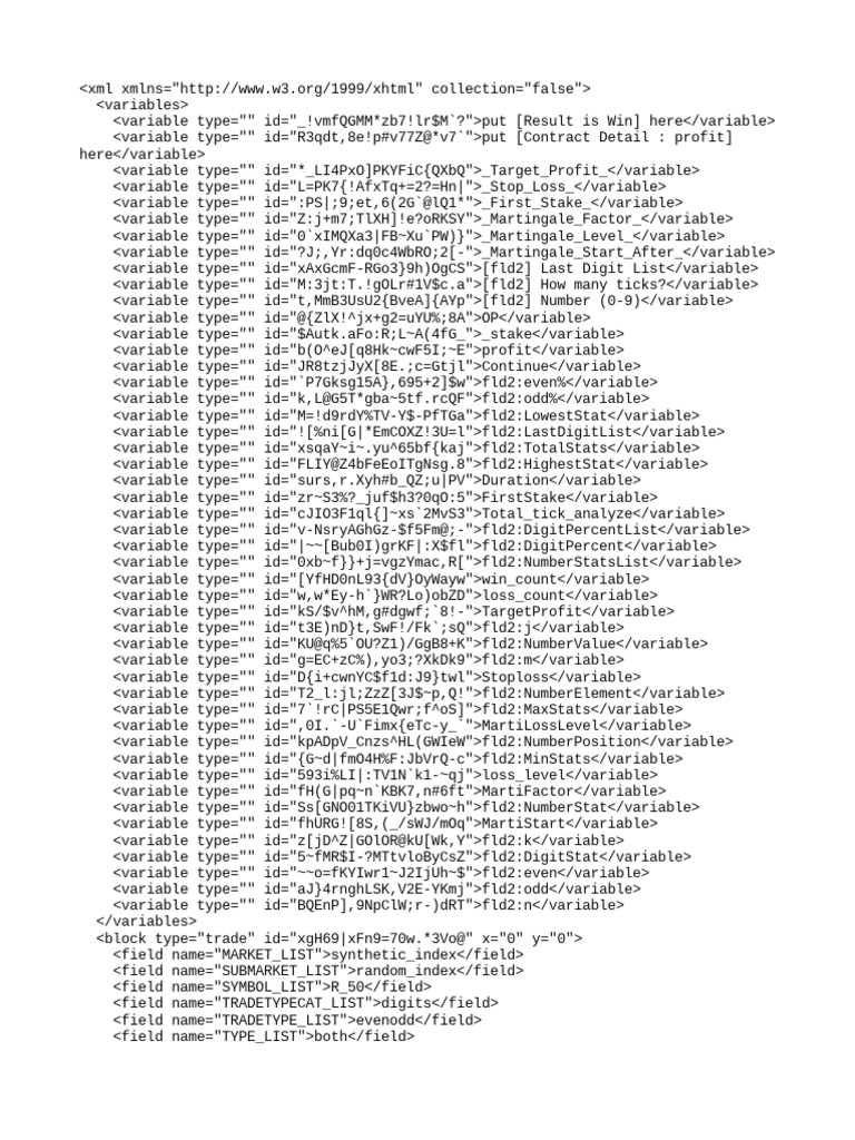 Adiwira Even Odd % Binary Bot - XML | PDF | Arithmetic Adiwira Even Odd % Binary Bot - XML | PDF | Arithmetic