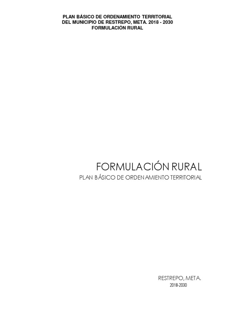 6 Dts Form Rural | PDF | Área rural | Residuos