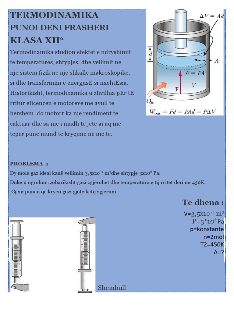 Termodinamika Fizika Dosje | PDF