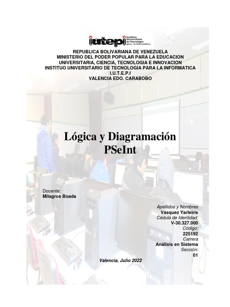 Logica y Diagramacion | PDF | Algoritmos | Programación de computadoras
