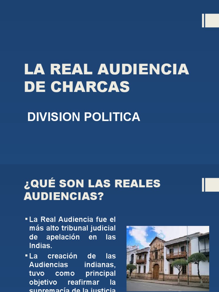 La Real Audiencia de Charcas | PDF