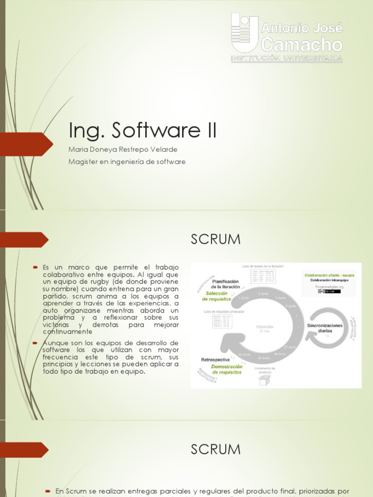 Presentacion 4 | PDF | Scrum (desarrollo de software) | Software