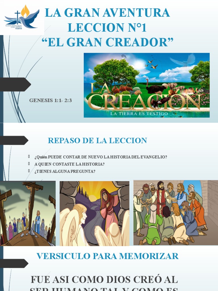 La Gran Aventura - Leccion 1 El Gran Creador | PDF