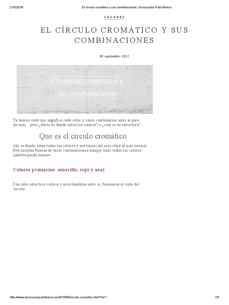 El círculo cromático: una guía para combinar colores de forma armoniosa ...