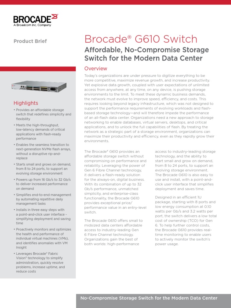 G610 Switch - GA DS 6231 07 | PDF | Network Switch | Computer Network