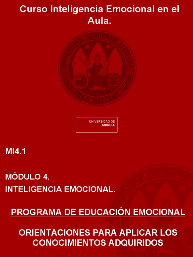 Mi4.1 Modulo 4 | PDF | Las emociones | Evaluación