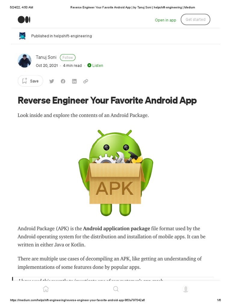Android App Reverse Engineering Guide | PDF | Android (Operating System) | Source Code