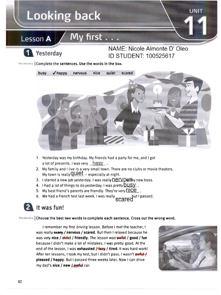 Touchstone 1 WB Unit 11 | PDF