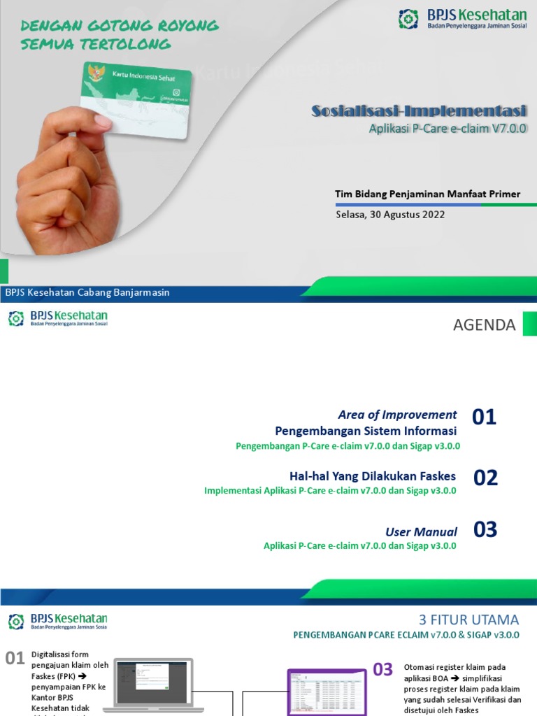 Materi Sosialisasi Eksternal Pcare Eclaim v7 0 Dan Sigap v3 0 Ok | PDF