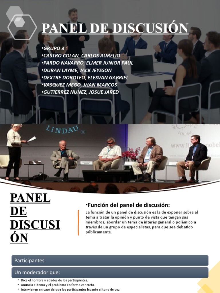 Función y Estructura del Panel de Discusión | PDF | Artes del Lenguaje ...