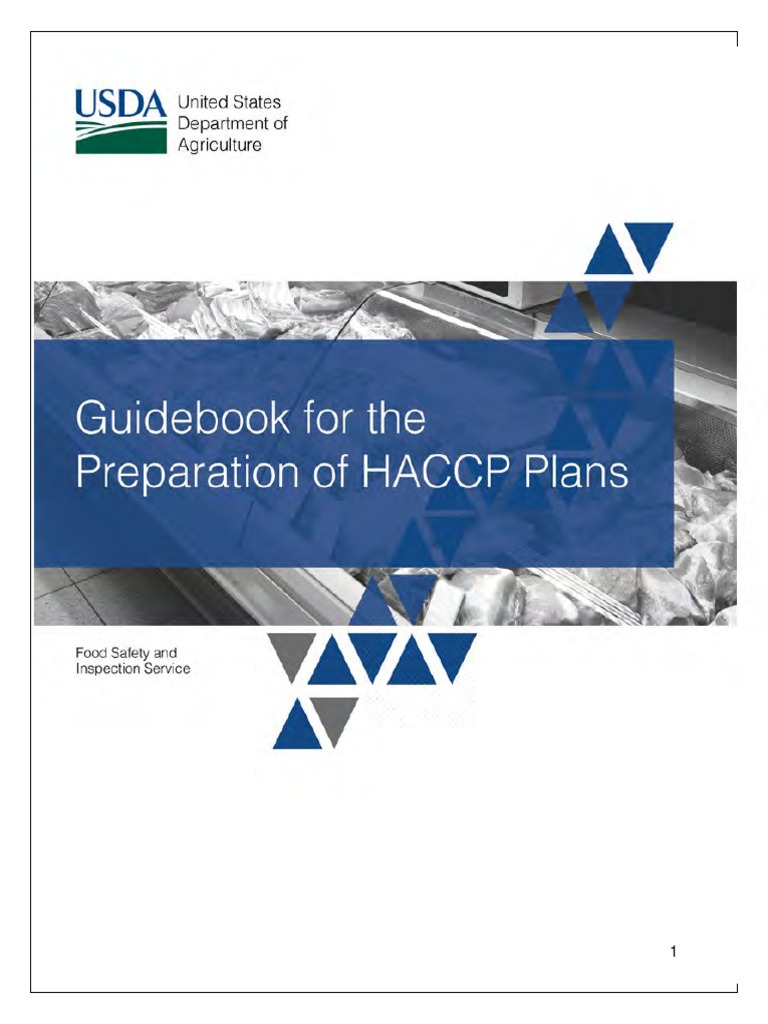 Guidebook For The Preparation of HACCP Plans | PDF | Hazard Analysis ...