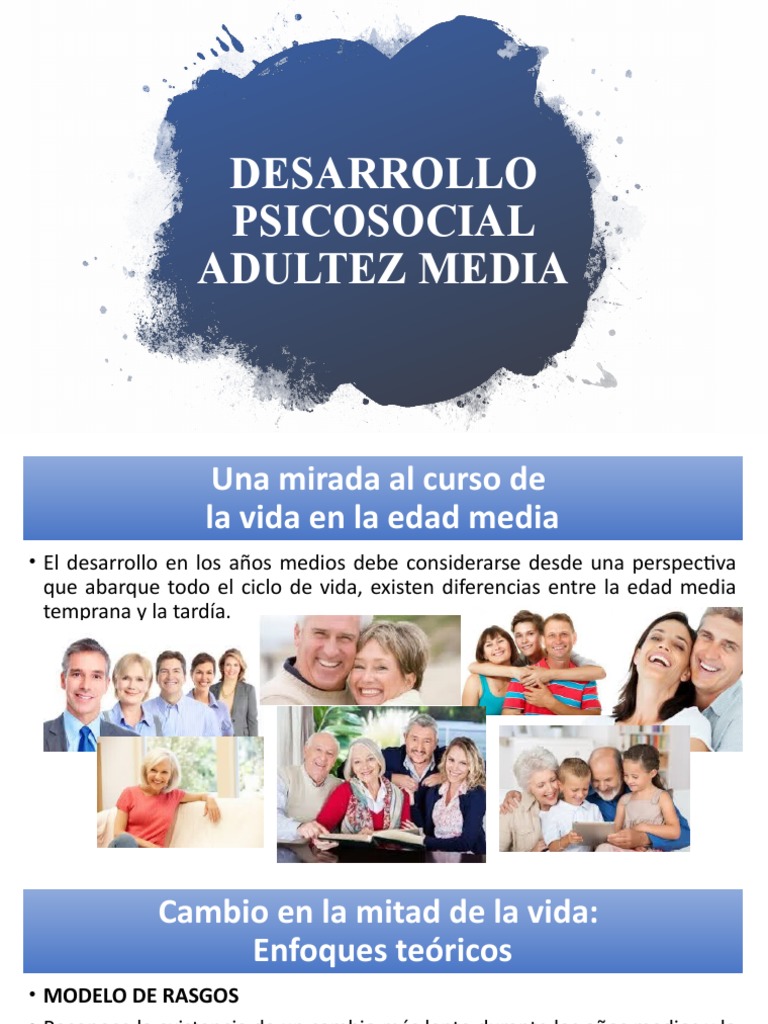 Desarrollo Psicosocial de La Adultez Media | PDF | Adultos | Homosexualidad
