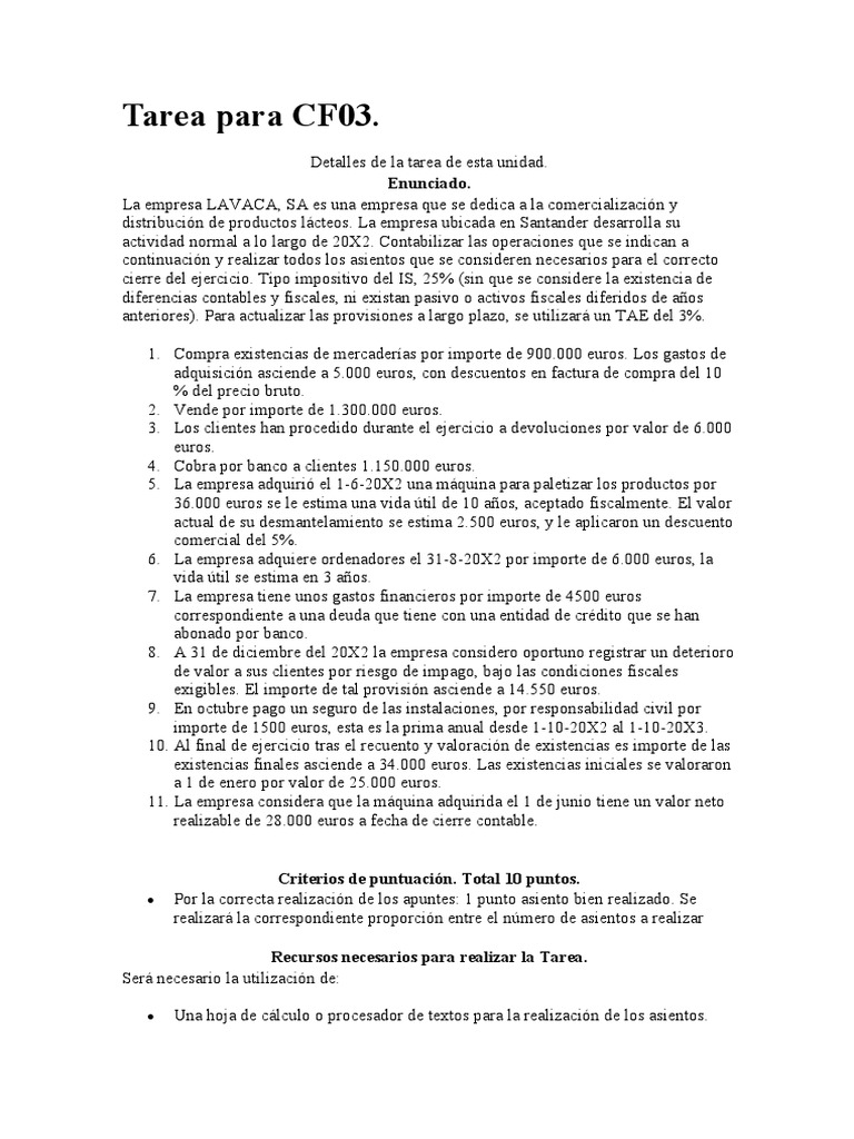 Tarea para CF03 | PDF | Business | Bancos