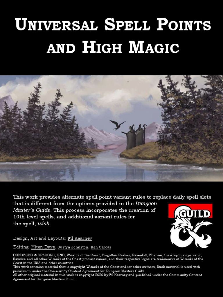 175818-Universal Spell Points and High Magic | PDF | Fantasy Role ...