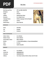 Biodata For Marriage - Muslim Format | PDF | Islamic Branches ...