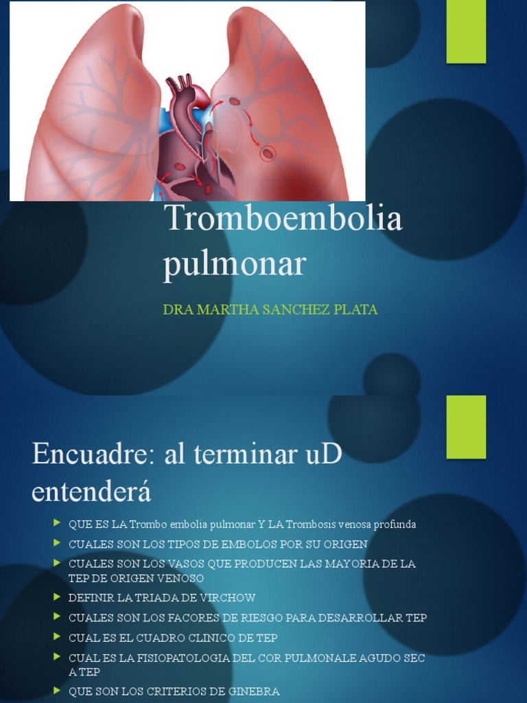 O Tromboembolia Tema 20 - Reparado | PDF | Trombo | Embolia