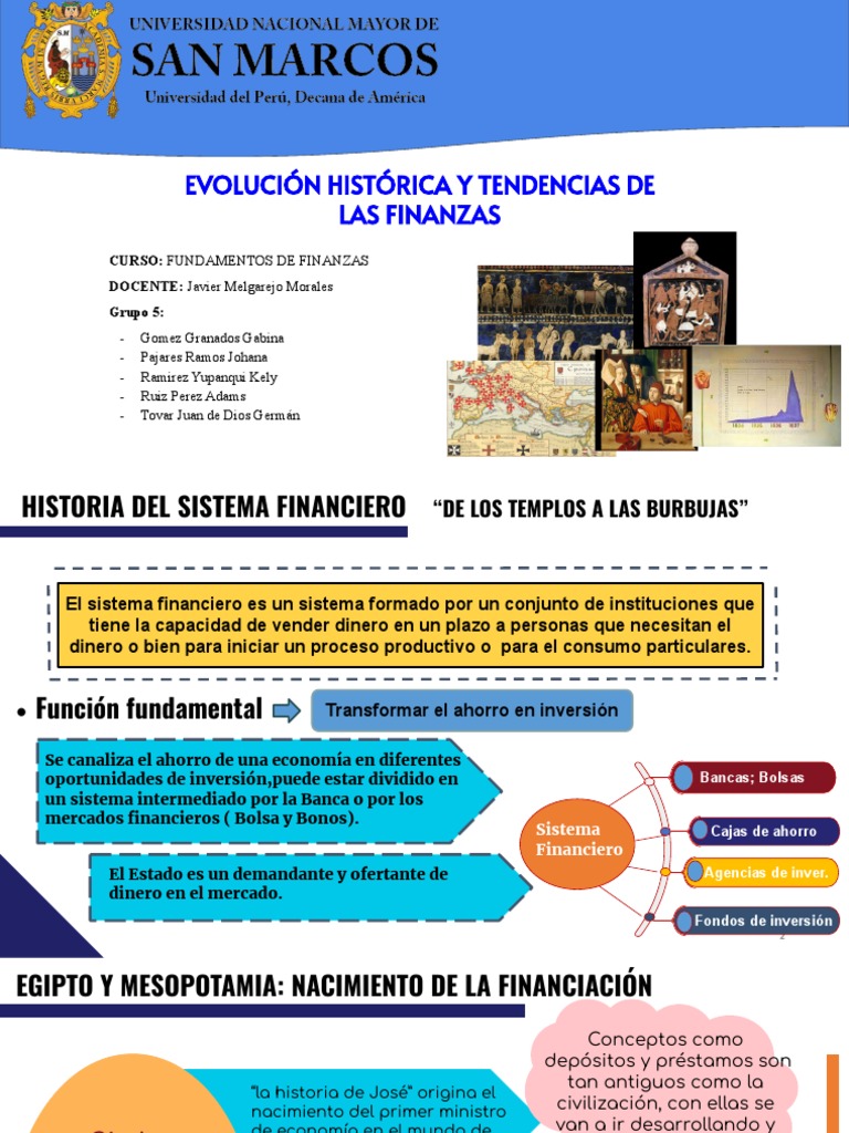 Plantilla Historia de Las Finanzas | PDF | Dinero | Bancos