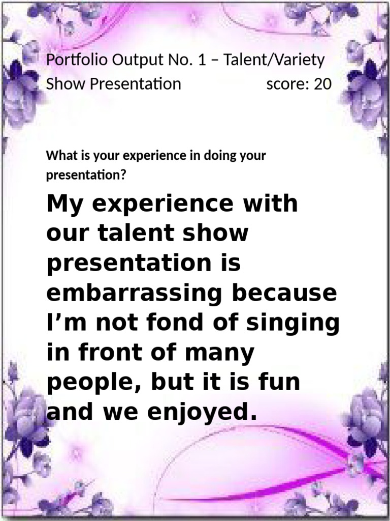 Portfolio Output No | PDF | Anxiety Disorder | Mental Disorder