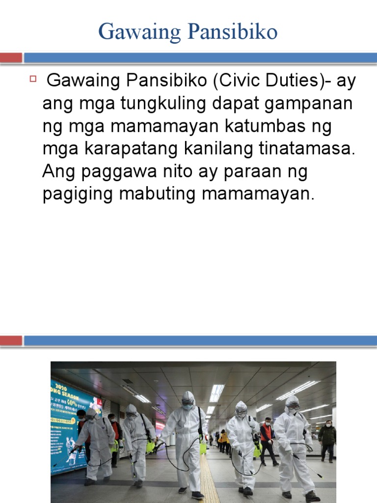 Araling Panlipunan GAWAING PANSIBIKO | PDF