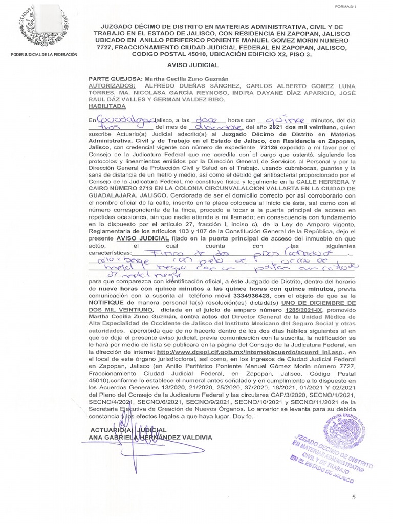 2o Incidente de Violacion A La Suspension de Plano Sra Martha HPN GDL | PDF