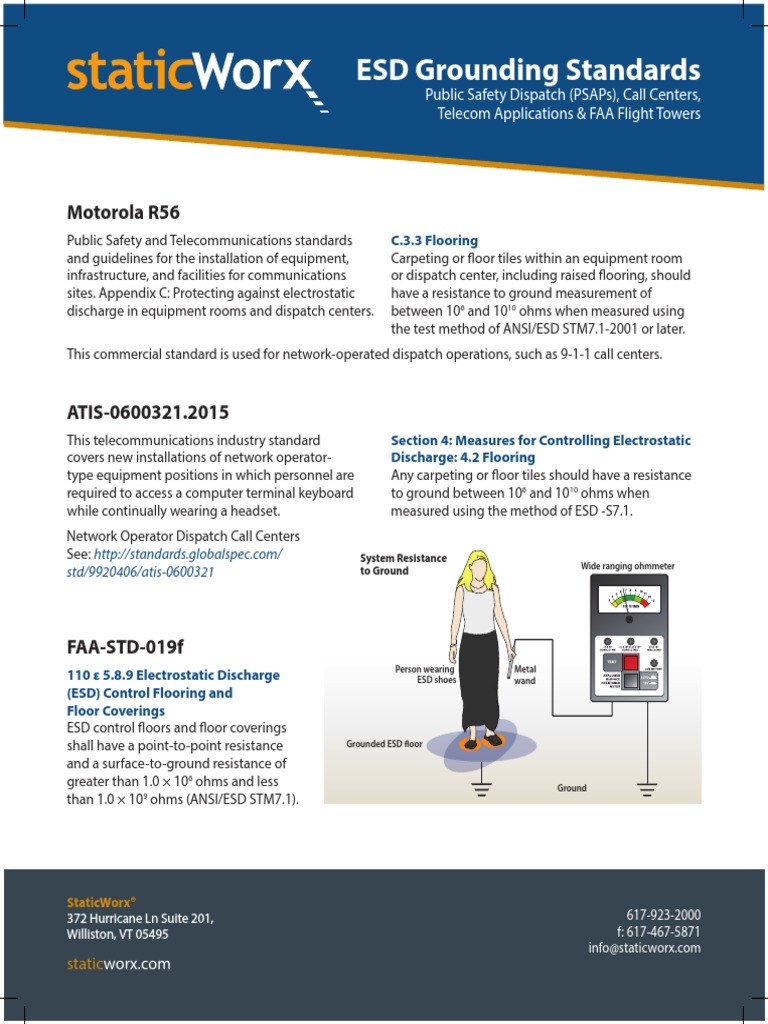 ESD Grounding Standards | Download Free PDF | Electrostatic Discharge | Metrology