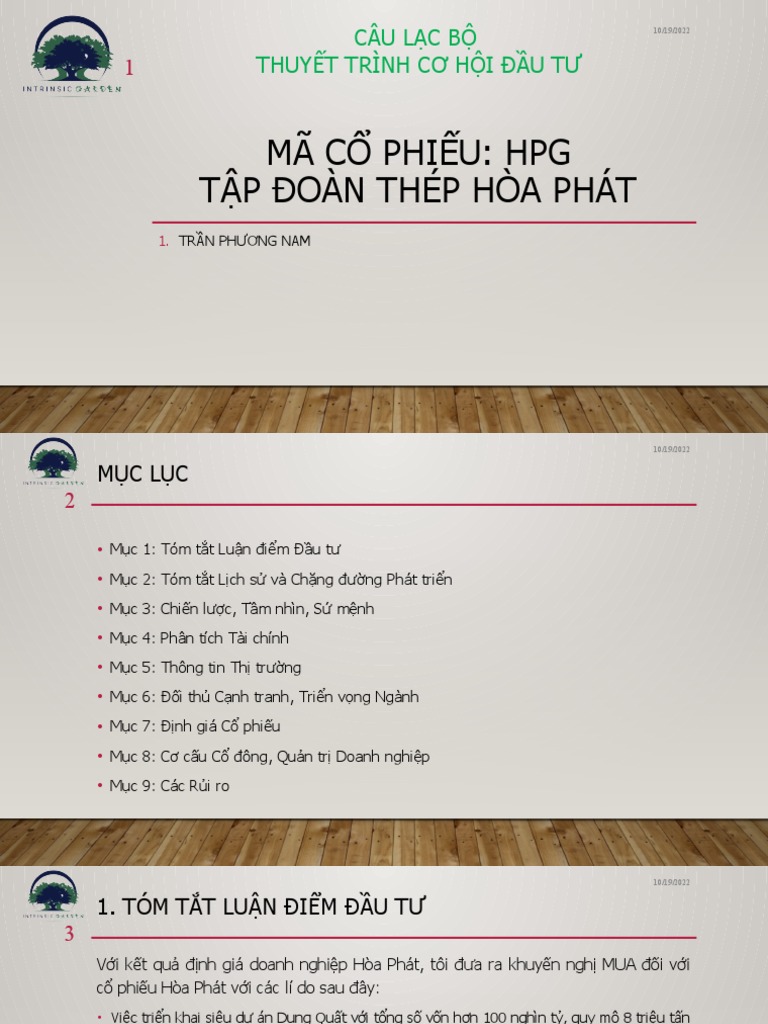 Thuyết trình HPG | PDF