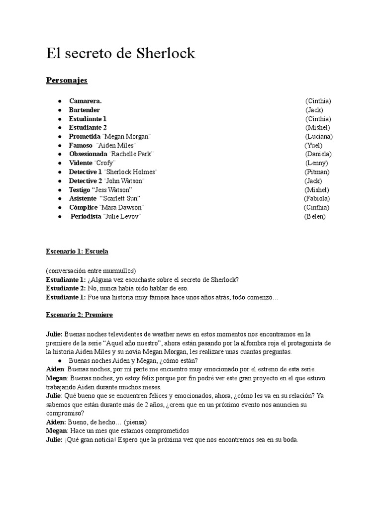 El Secreto de Sherlock | PDF | Sherlock Holmes