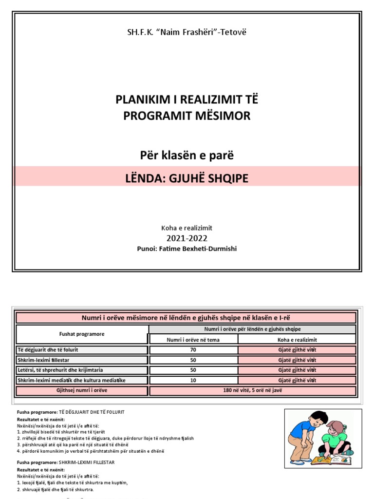 Planikim I Realizimit Të Realizimit | PDF