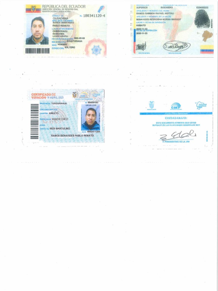 Cedula Pablo Ramos | PDF