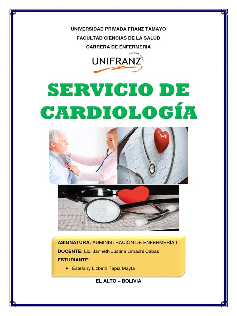 Informe sobre Cardiología y Enfermería | PDF | Cardiología | Corazón