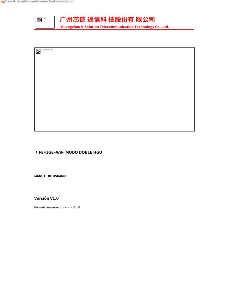 V2802GW User Manual V1.0 ESP | PDF | Dirección IP | Punto de acceso ...