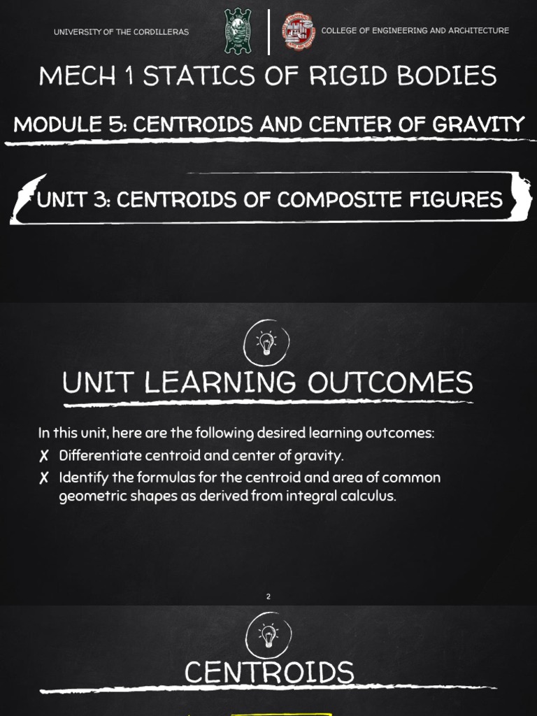 Mech 1 Module 5 Unit 3 (Centroids of Composite Figures) | Download Free ...