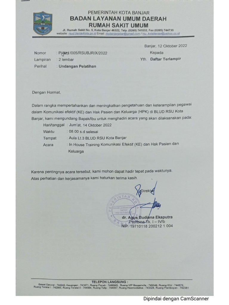 Undangan IHT KE Dan HPK | PDF